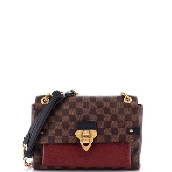 Louis Vuitton | Bags | Louis Vuitton Vavin Handbag Damier With Leather ...